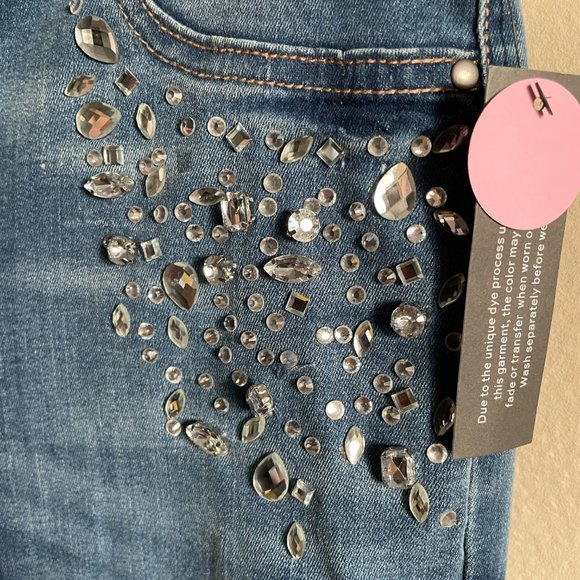 BOLD elements | Jeans | Nwt Bold Elements Gems Curvy Skinny Jeans Size Blue | Poshmark